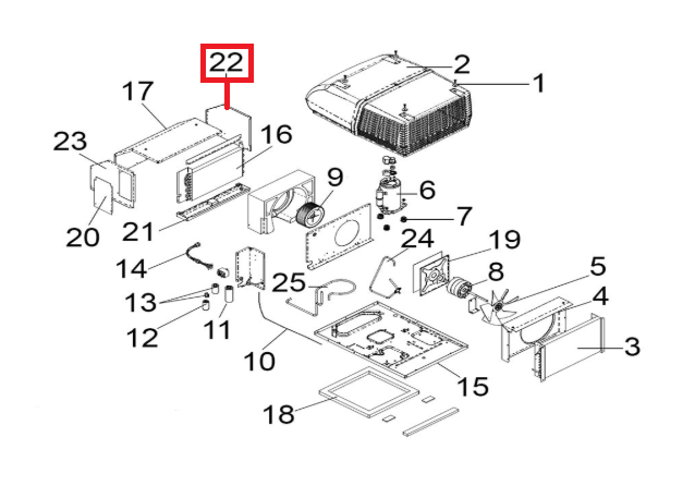 Coleman Mach Air Conditioner Panel Right Side - 8333505 | HighSkyRvParts.com